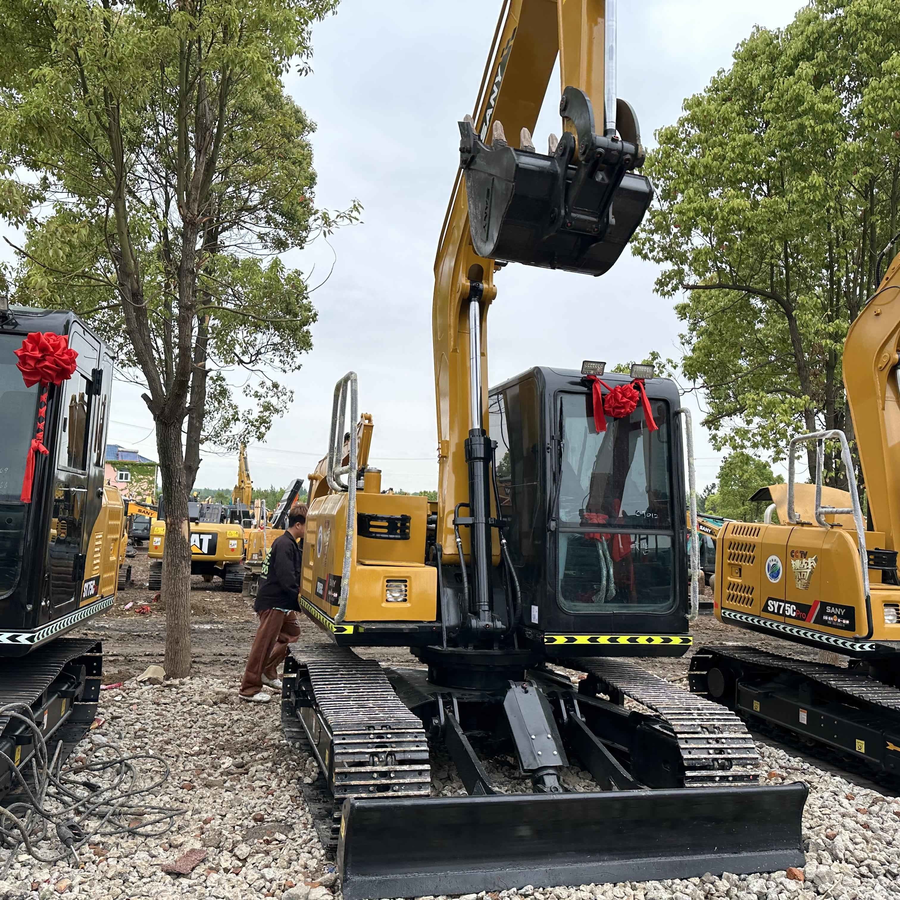 Secondhand SANY Digger SY95C Used 9.5ton Small Type Mini Crawler Excavator
